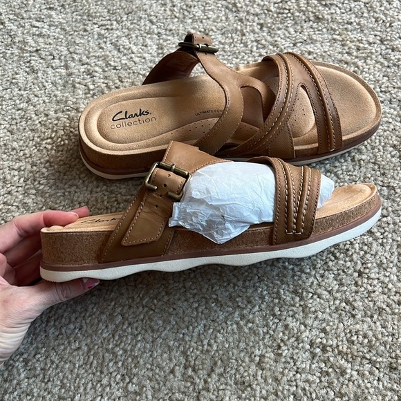 Brynn Tan Leather Platform Sandal